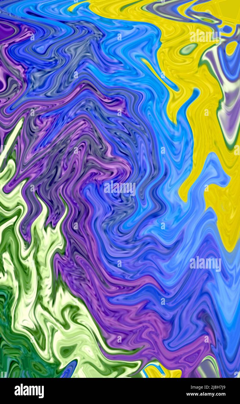 Amazing multi-color flowing oil paints texture for abstract backdrop ...