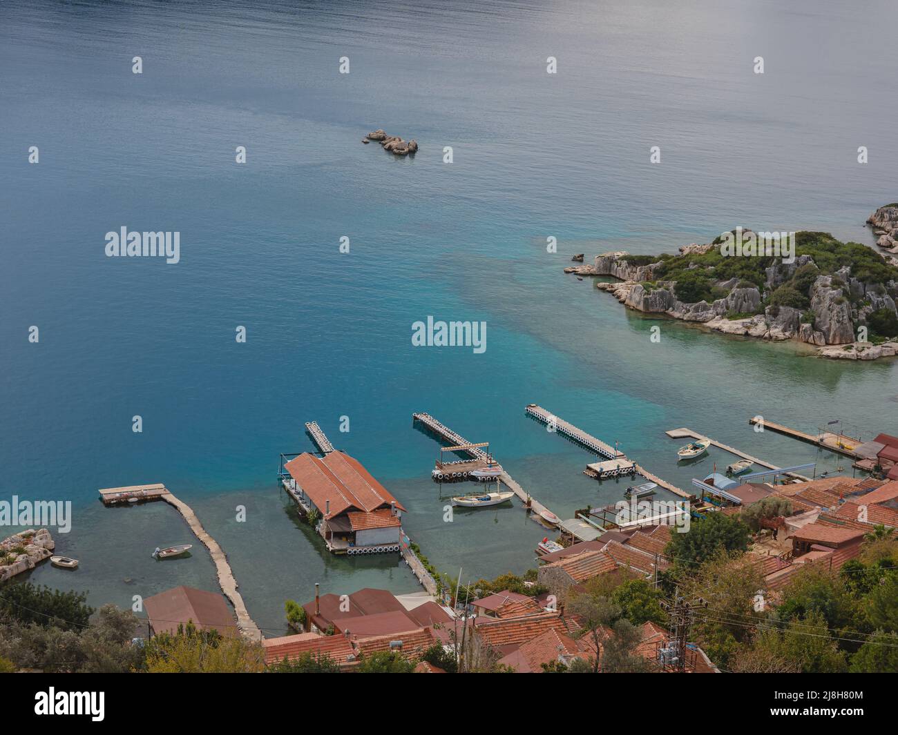 Travel and tourist attractions at Kekova island, Turkey. beautiful view ...