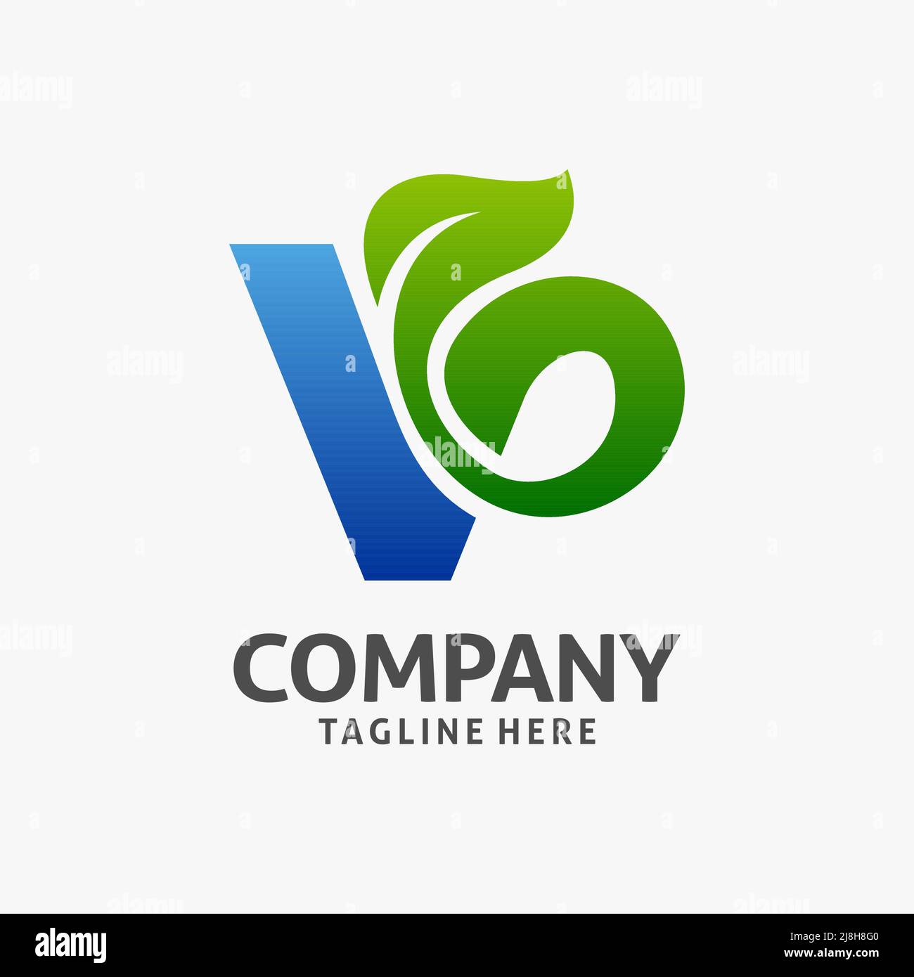 Letter V leaf logo design Stock Vector Image & Art - Alamy