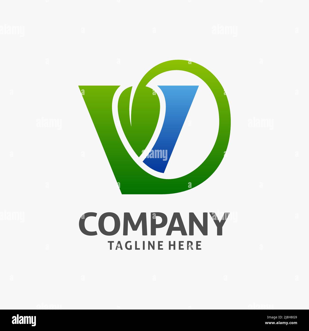 Letter V leaf logo design Stock Vector Image & Art - Alamy