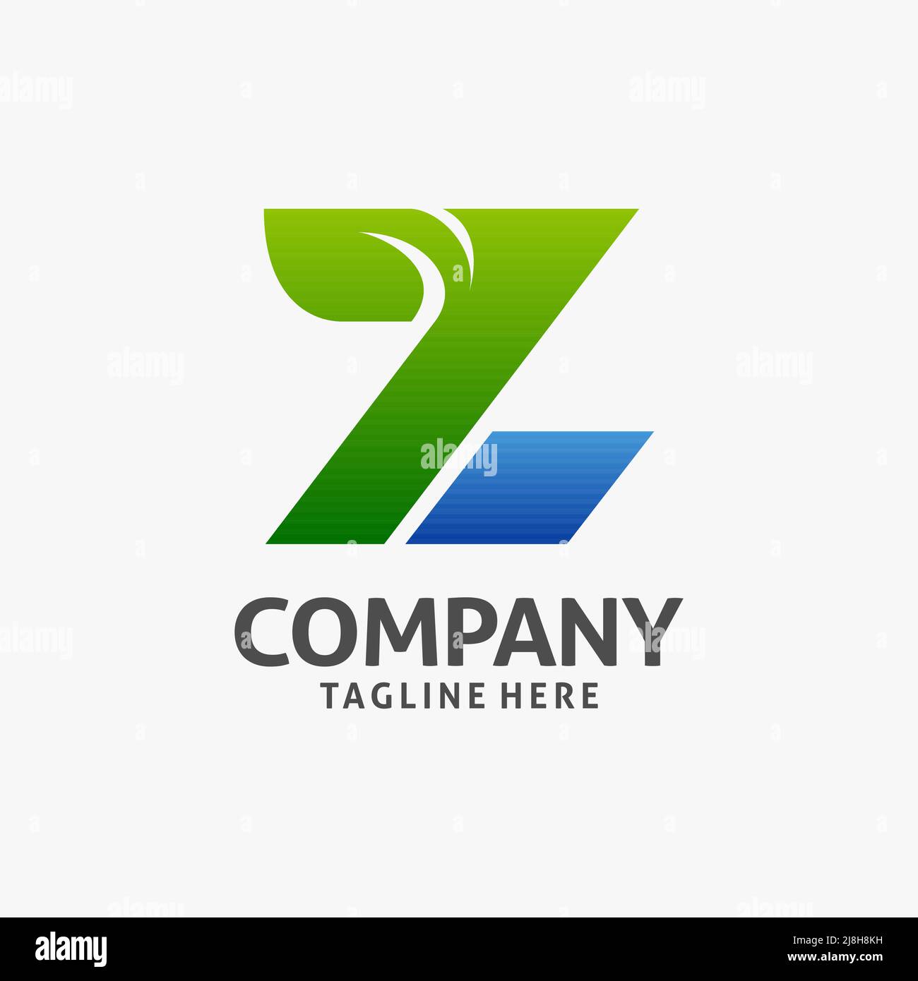Letter Z leaf logo design Stock Vector Image & Art - Alamy
