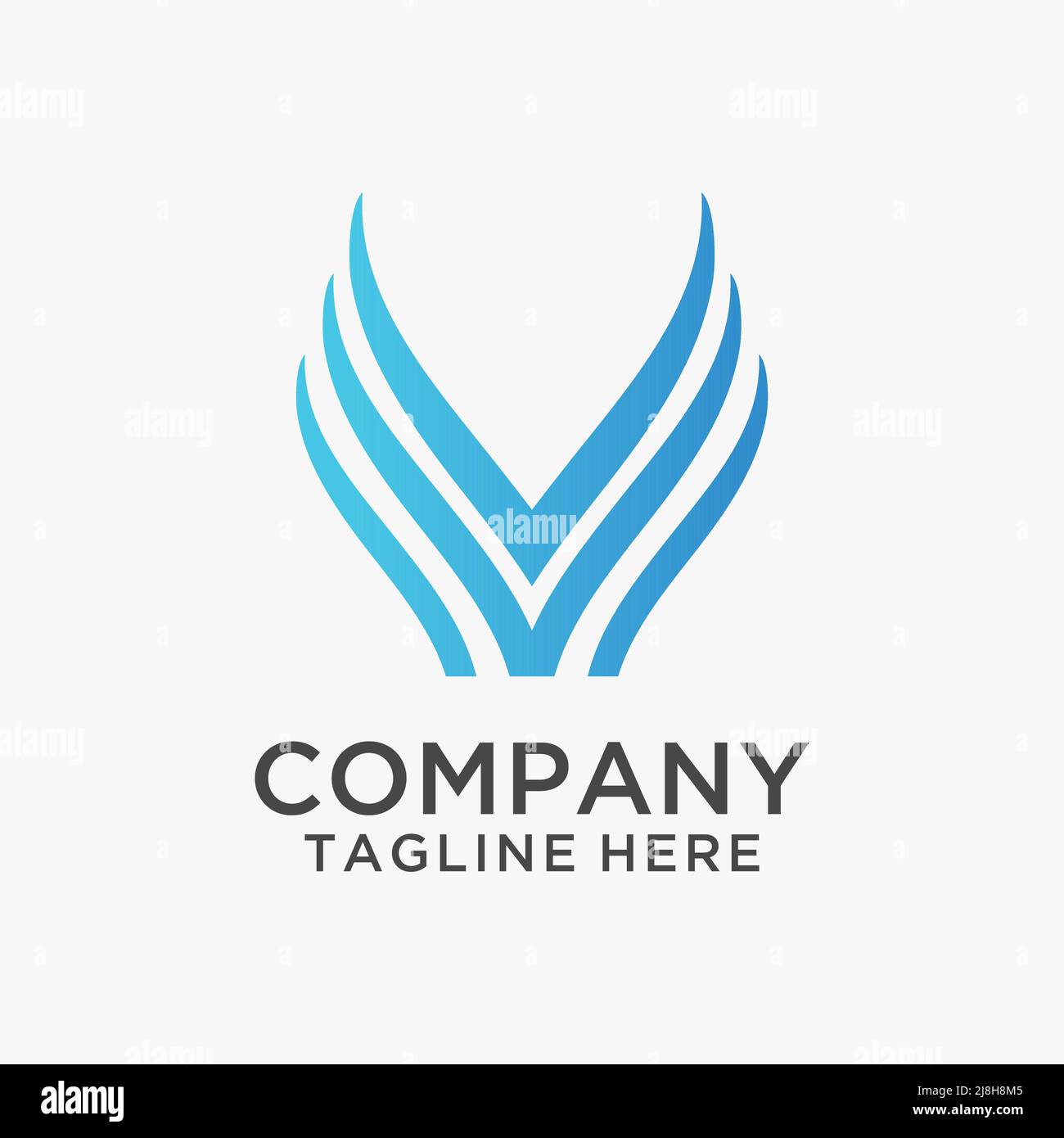 Letter V abstract wing logo design Stock Vector Image & Art - Alamy