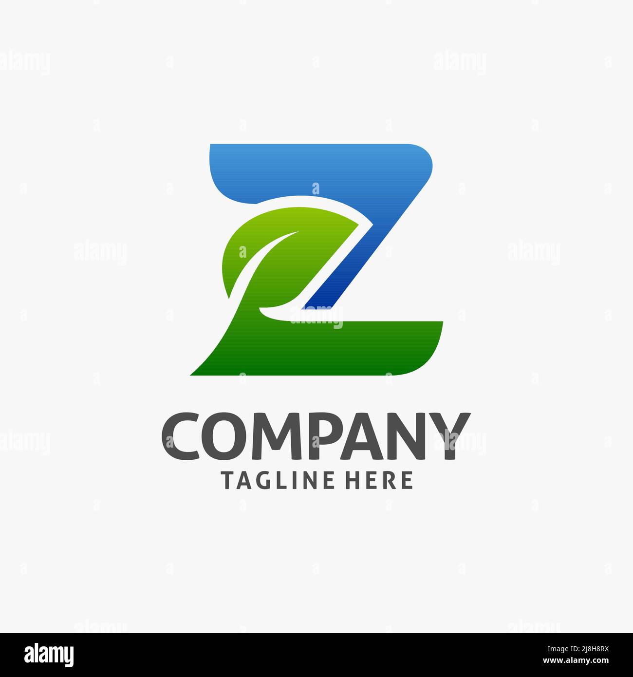 Letter Z leaf logo design Stock Vector Image & Art - Alamy