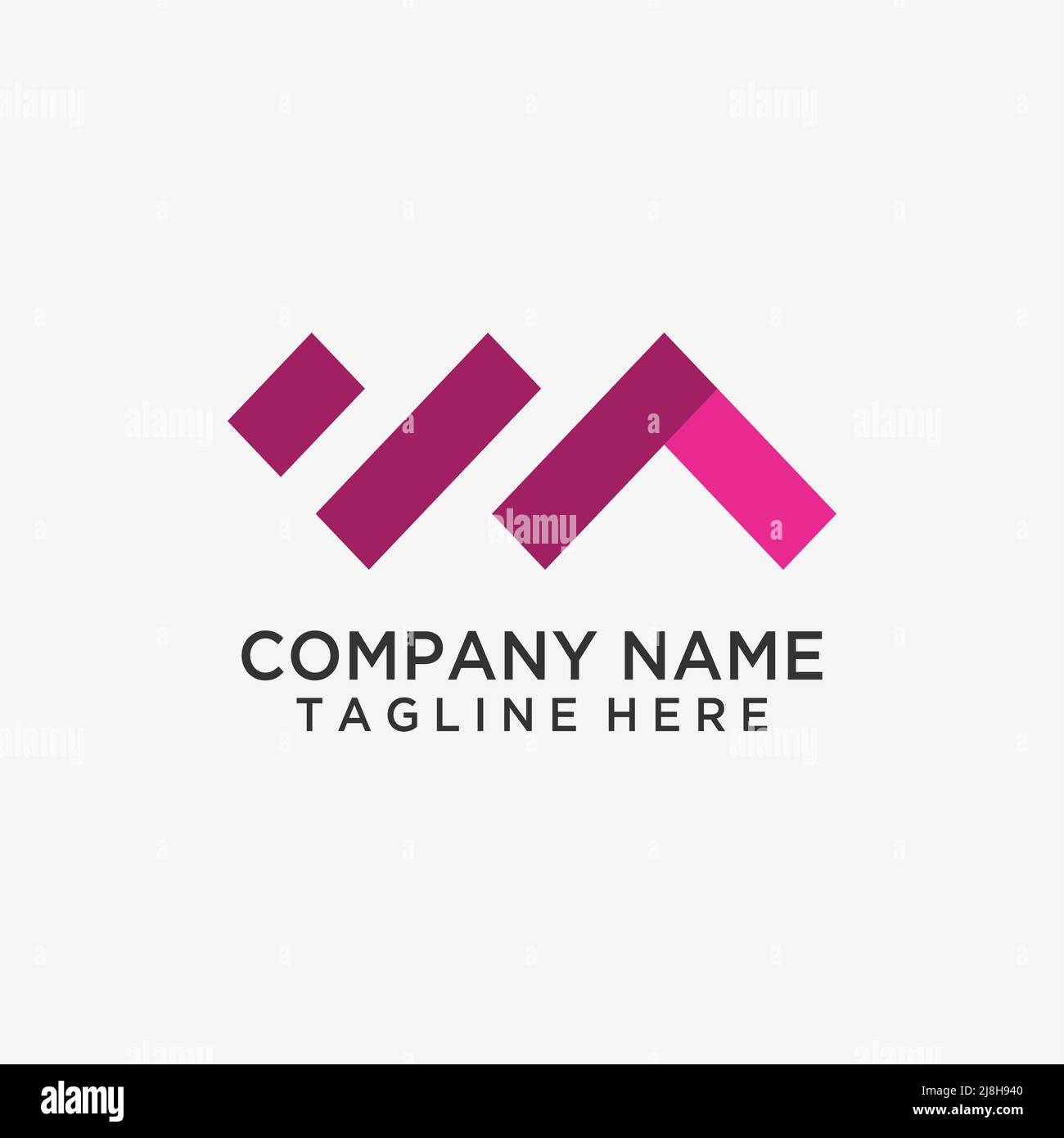 Letter WA logo design Stock Vector Image & Art - Alamy