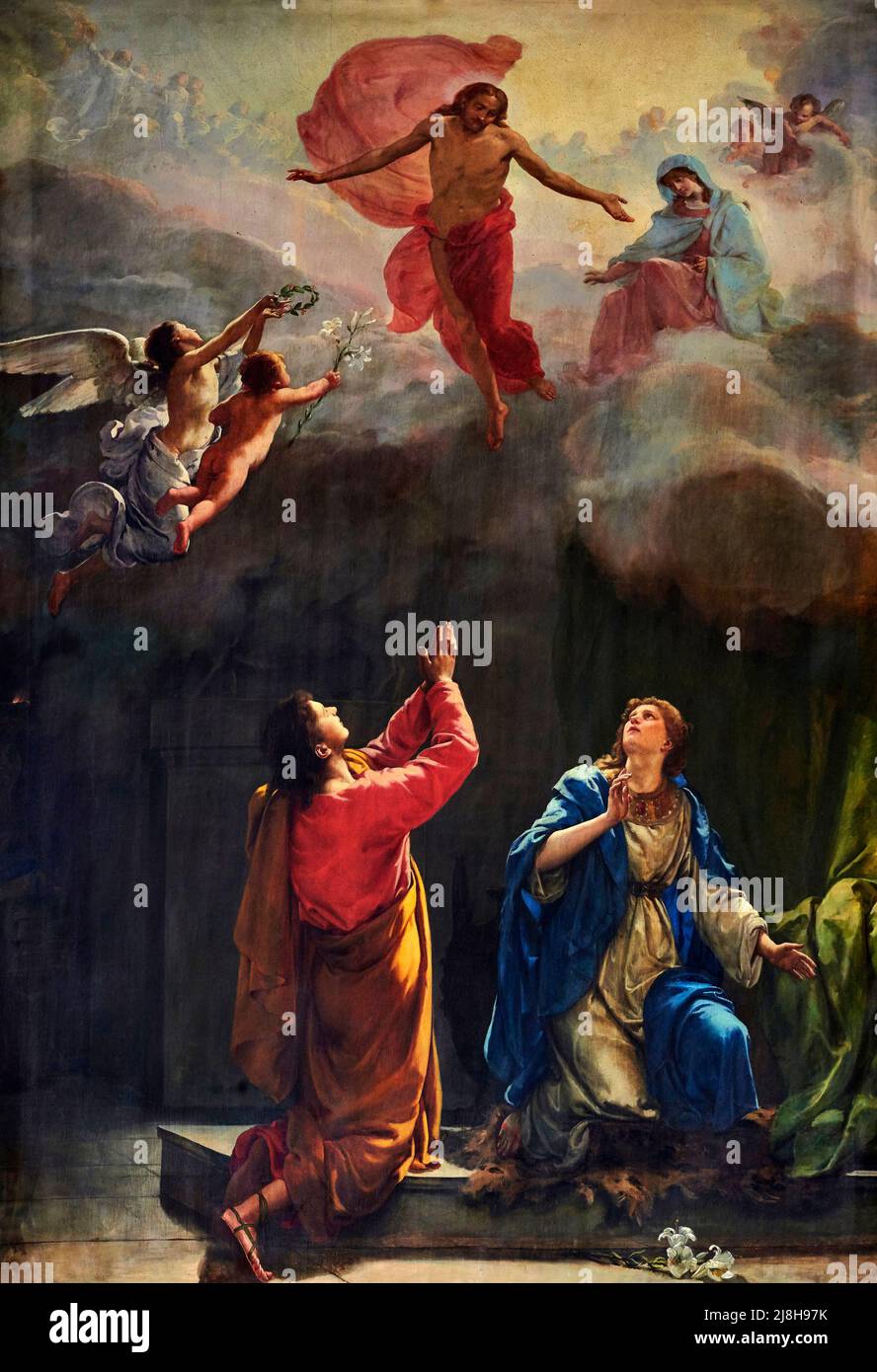 San Giuliano e Santa Basilissa - olio su tela - Giovanni Pezzotta ...