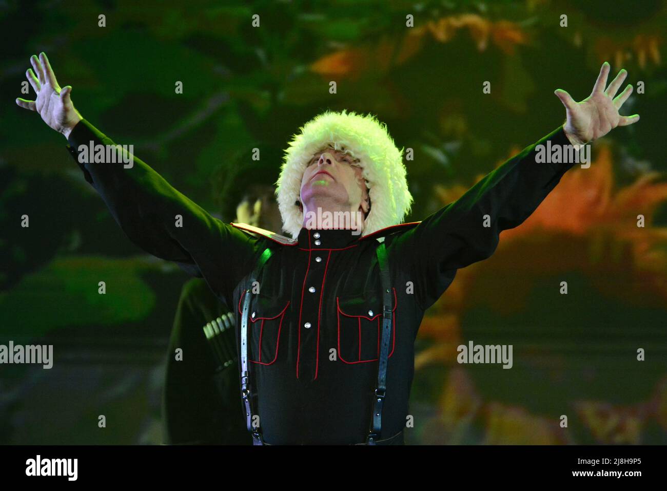 Festive concert Songs of the War Years.Russian Song Theatre, Moscow May 9, 2022. On the picture ...