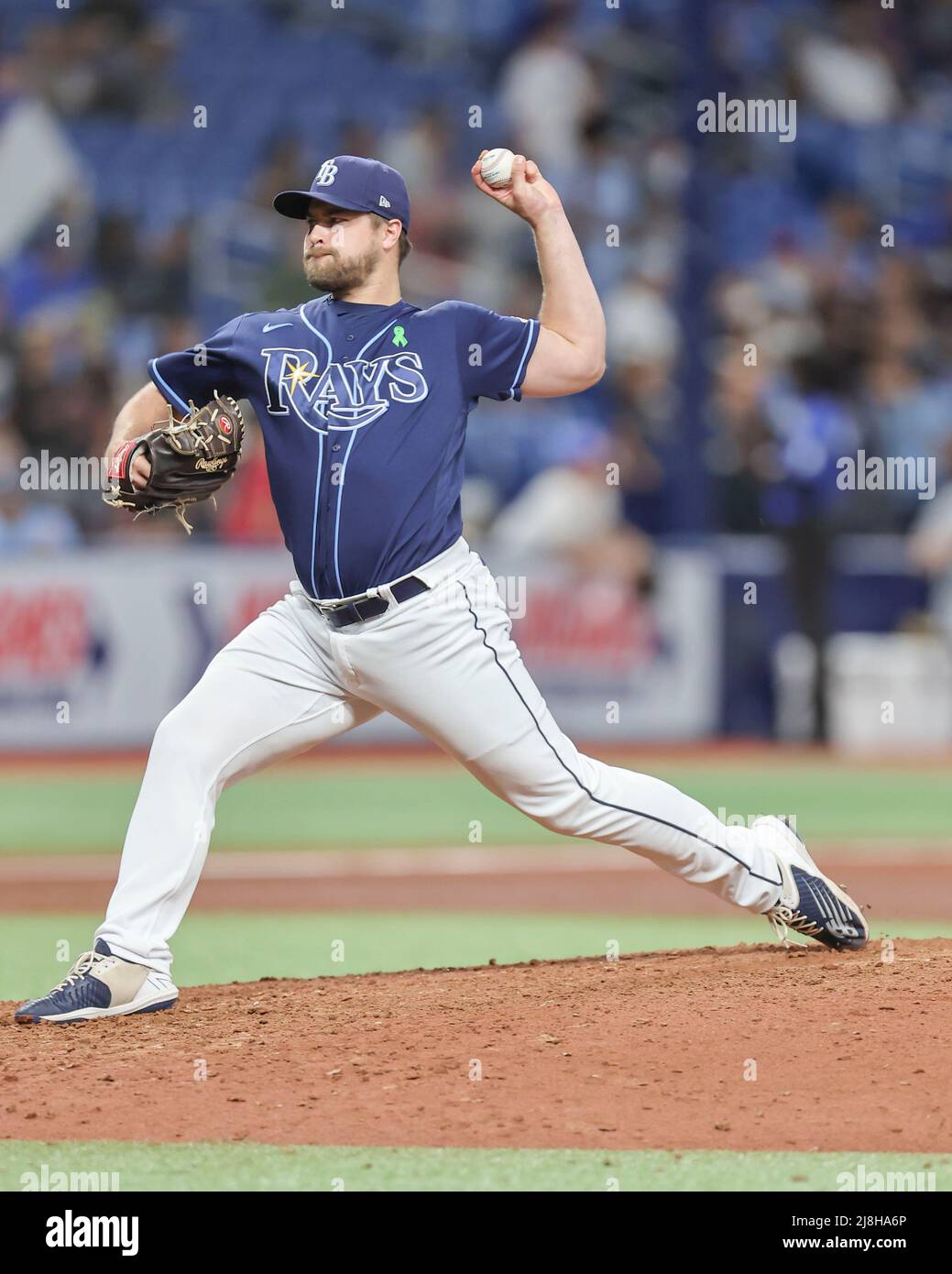 St. Petersburg, FL. USA; Tampa Bay Rays relief pitcher Colin Poche (38 ...