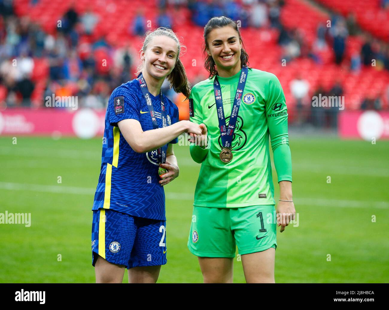 LONDON, ENGLAND - MAY 15:Chelsea Women Zecira Musovic receive her Medal ...