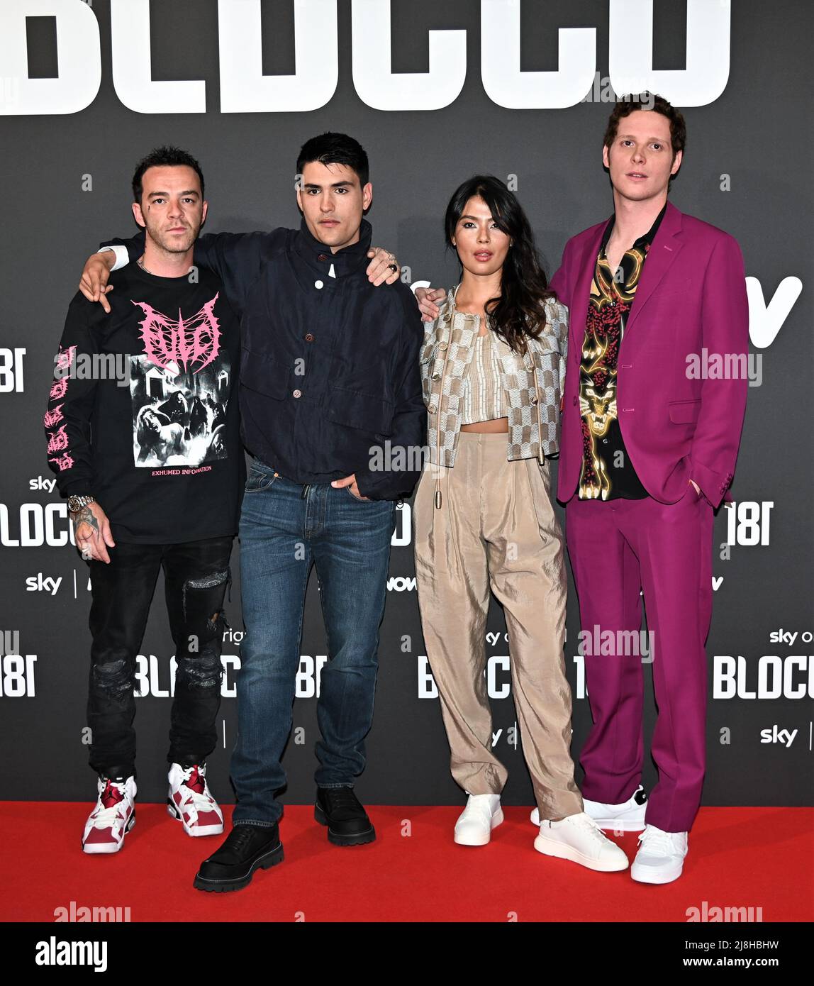 Milan, Italy. 16th May, 2022. Milano, Italy BLOCK 181 photocall of the ...