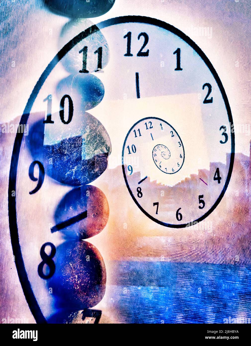 Spiral clock space hi-res stock photography and images - Alamy