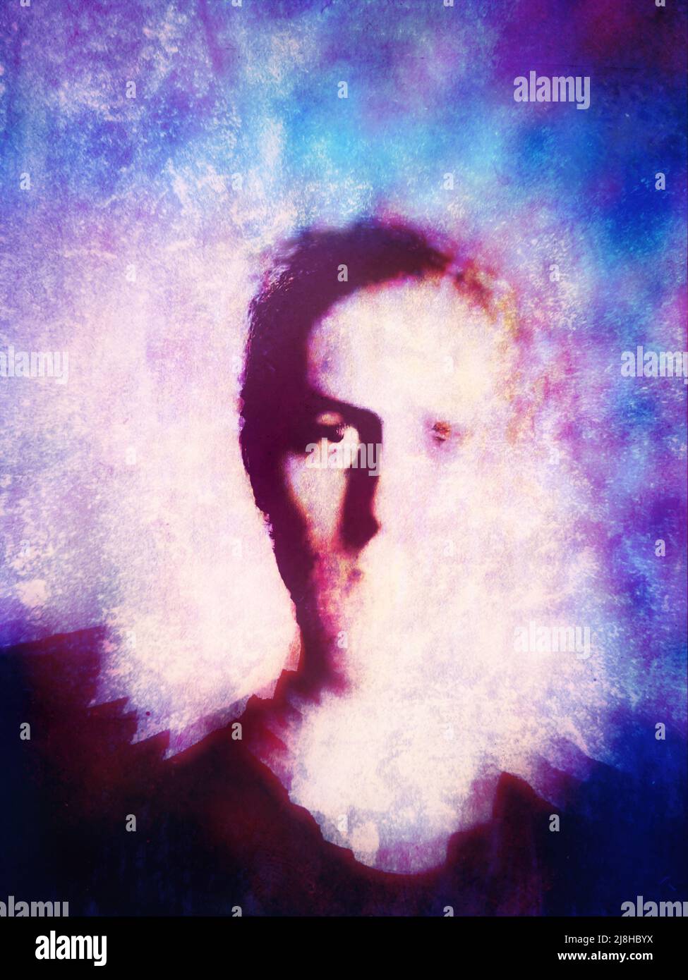 Abstract male face hi-res stock photography and images - Alamy