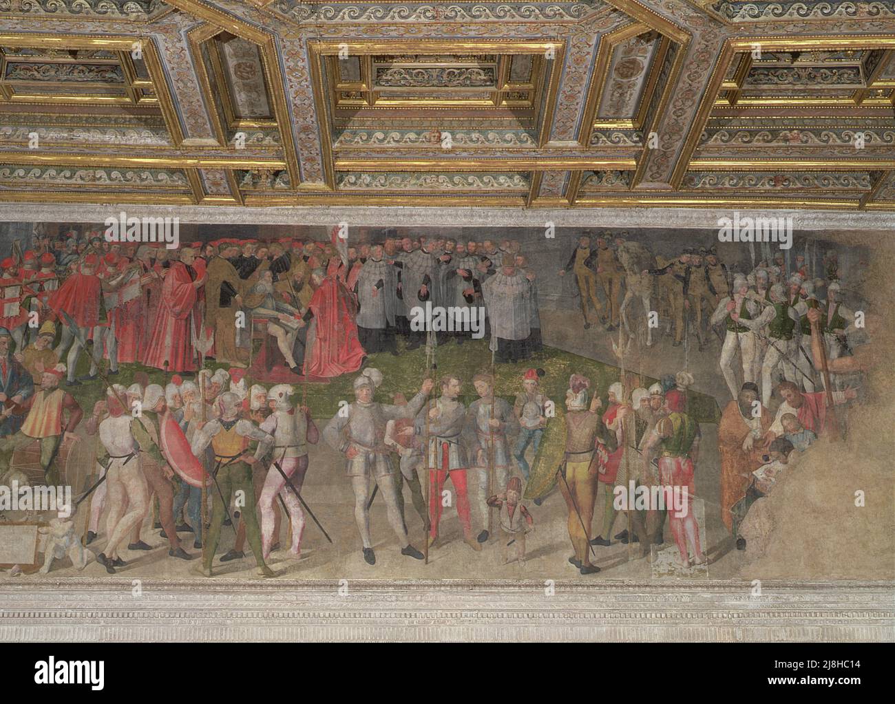 Mosque lamp with gilt and enamel decoration with the blazon of the cup ...