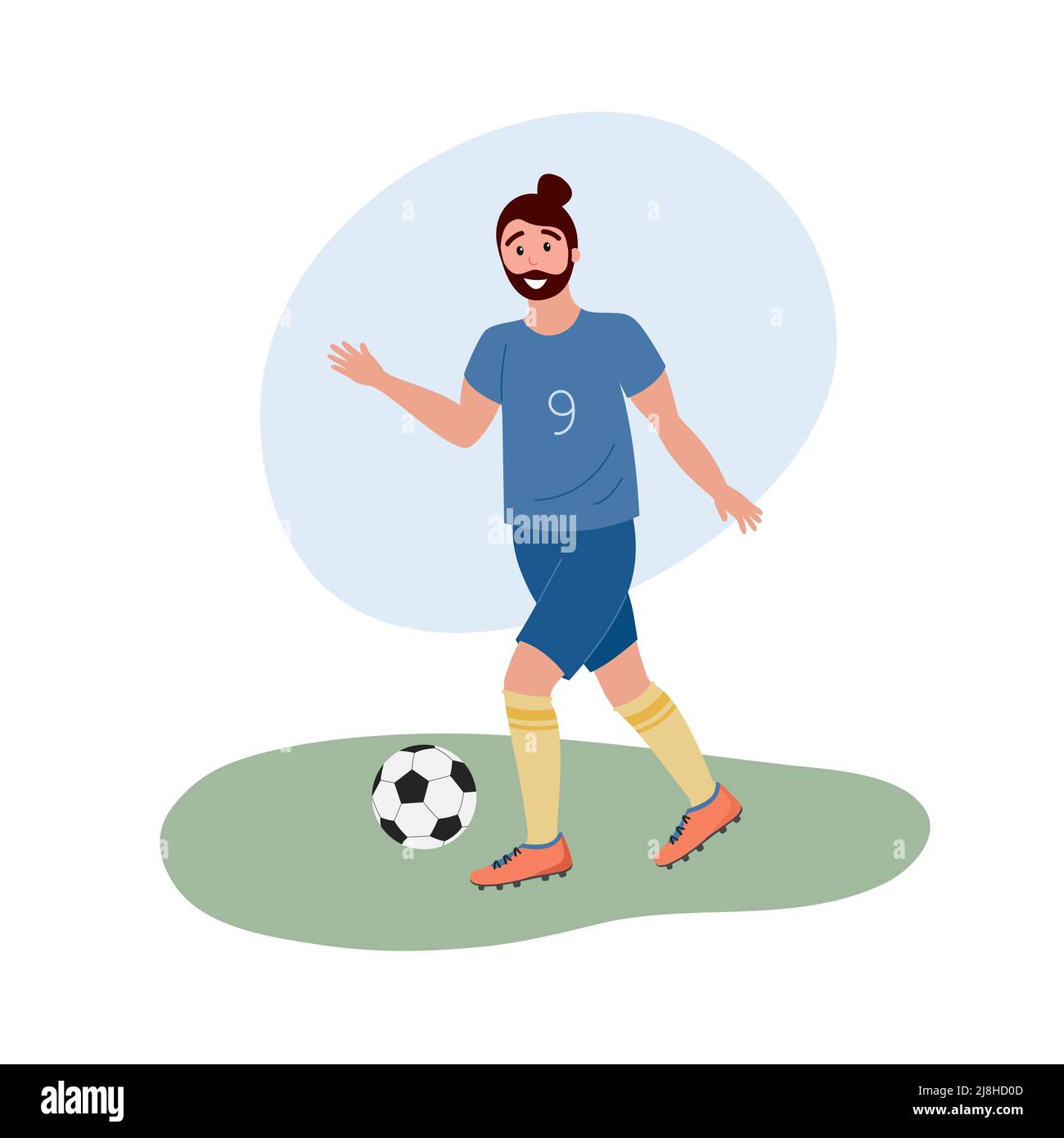 Soccer Kick Cartoon