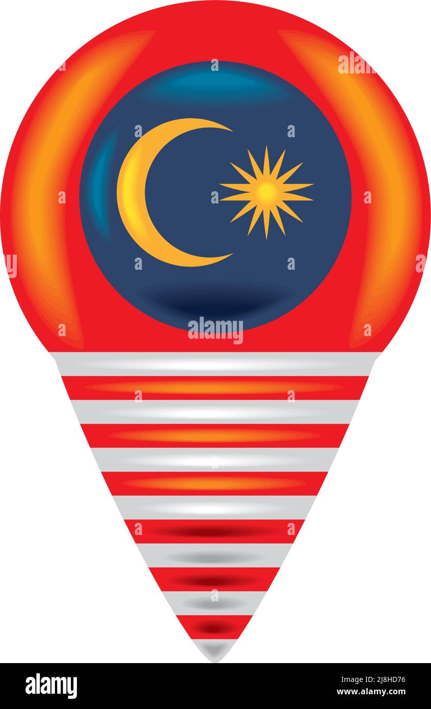 flag of malaysia in pointer Stock Vector Image & Art - Alamy