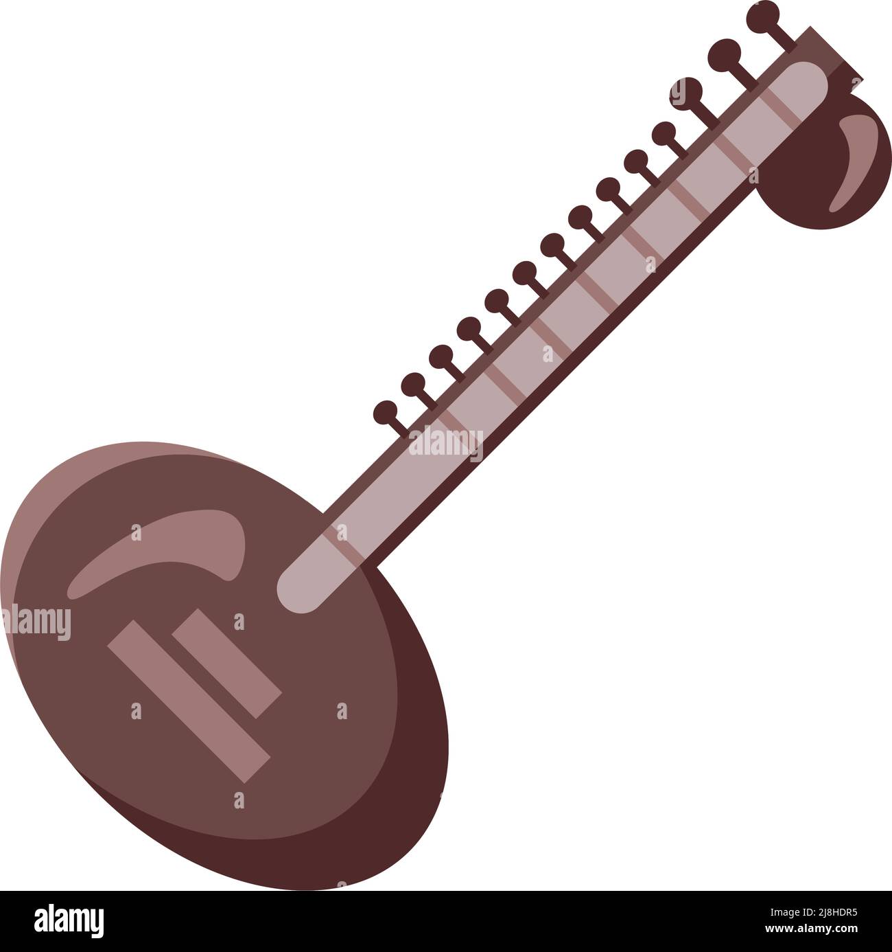 sitar music instrument Stock Vector Image & Art - Alamy