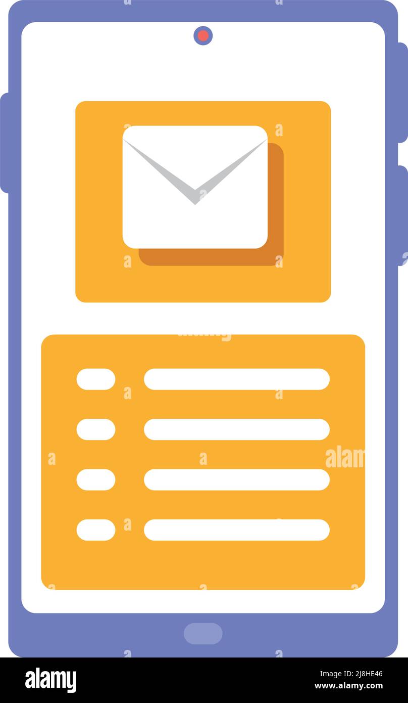 smartphone and email Stock Vector Image & Art - Alamy