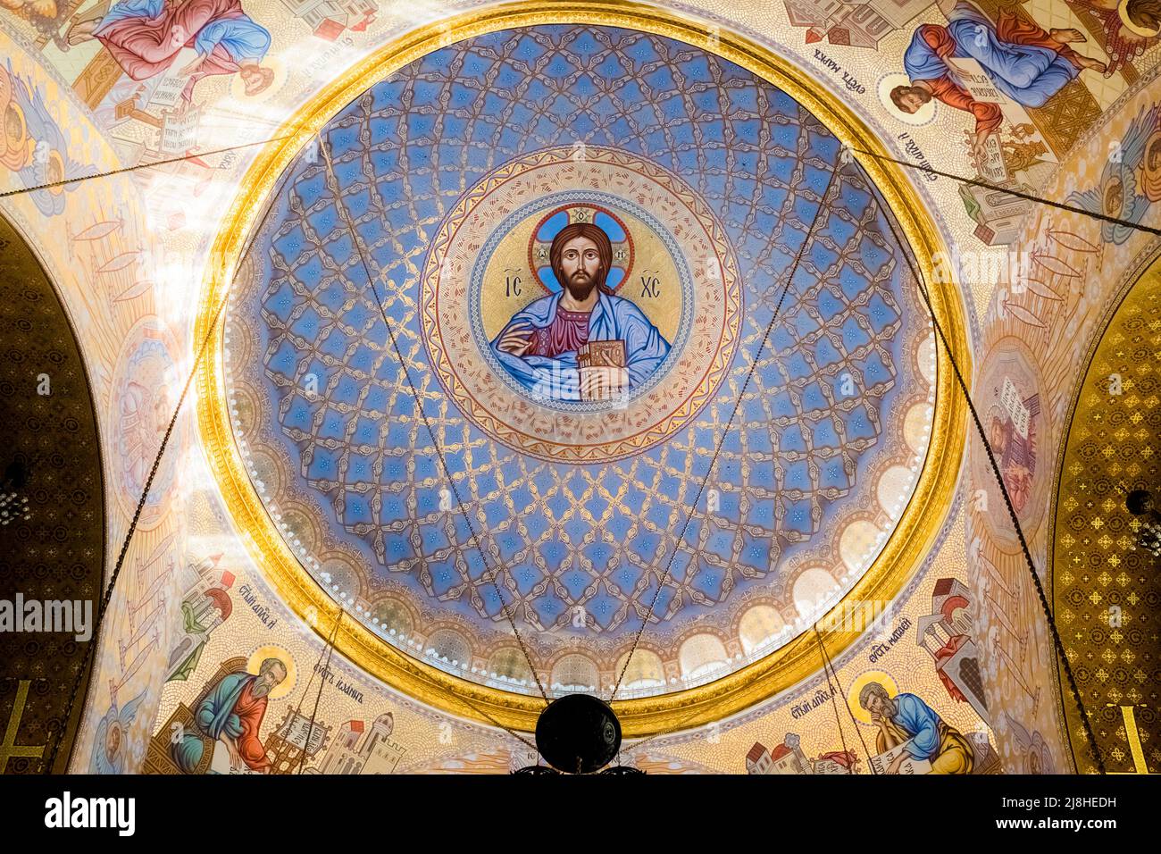 Interior decoration of the Naval Cathedral of St. Nicholas in Krostadt ...