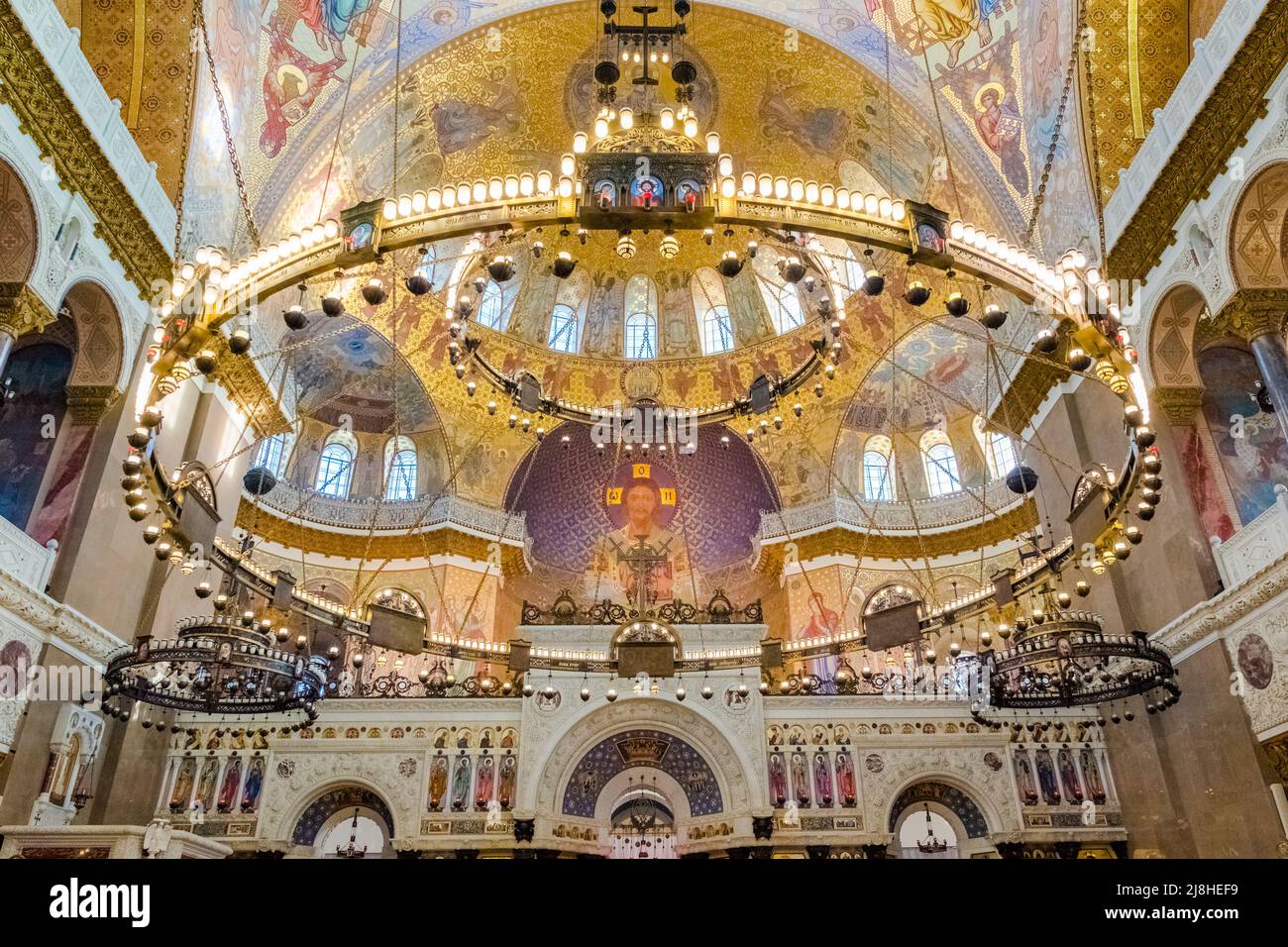 Interior decoration of the Naval Cathedral of St. Nicholas in Krostadt ...