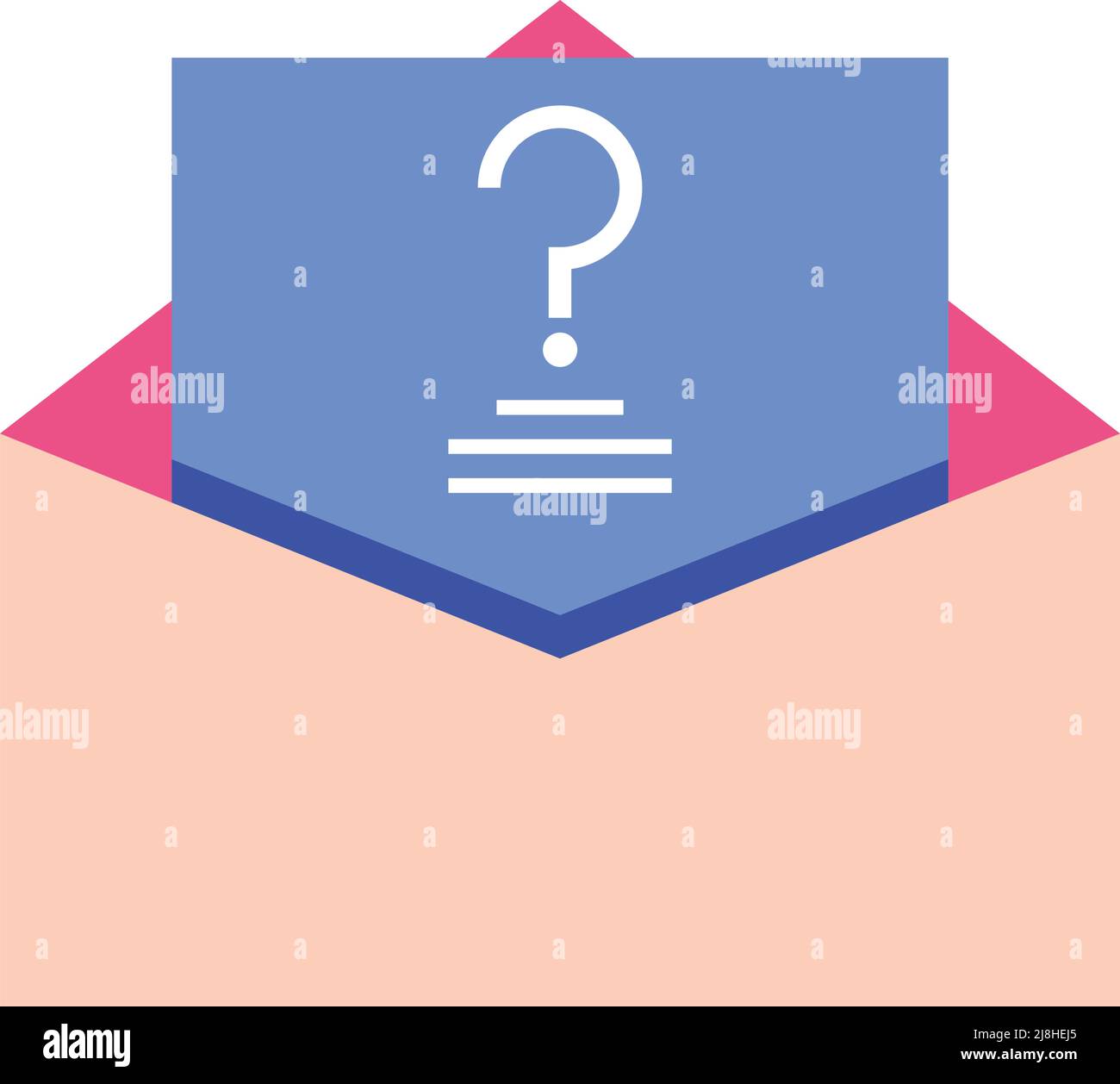mail question mark Stock Vector Image & Art - Alamy