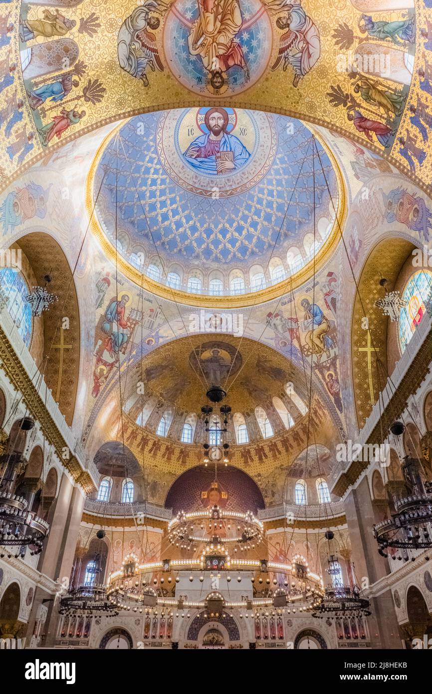 Interior decoration of the Naval Cathedral of St. Nicholas in Krostadt ...