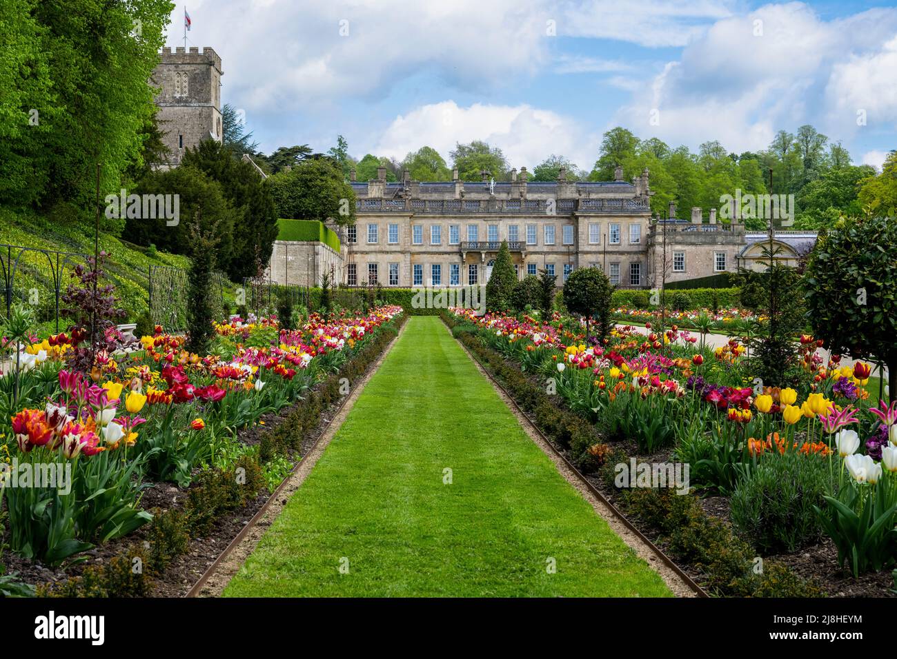 Dyrham Park is a baroque English country house in an ancient deer park ...