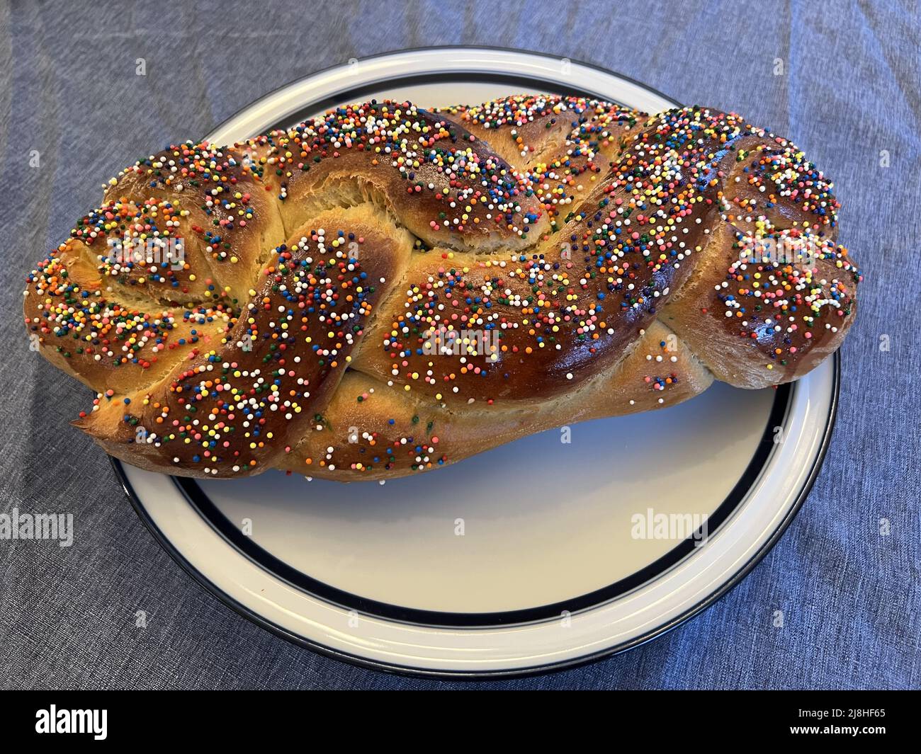 Homemade sesame and sprinkle Challah bread, baked for the Jewish ...