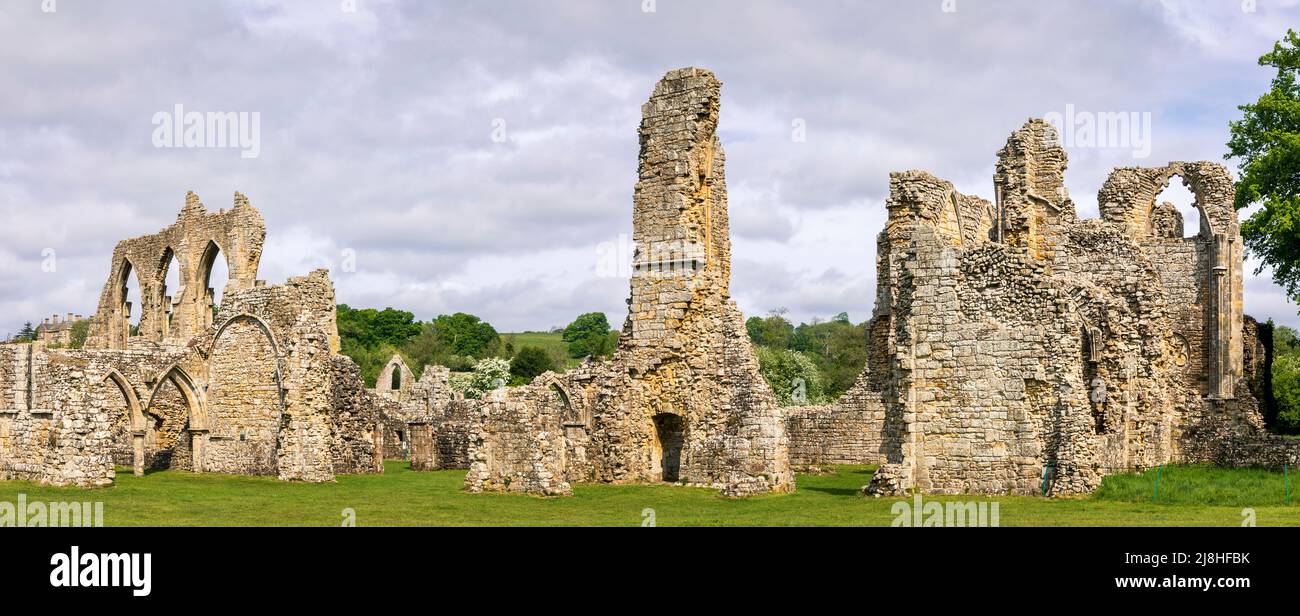The magnificent 12th century ruins of Bayham old abbey on the Kent East ...