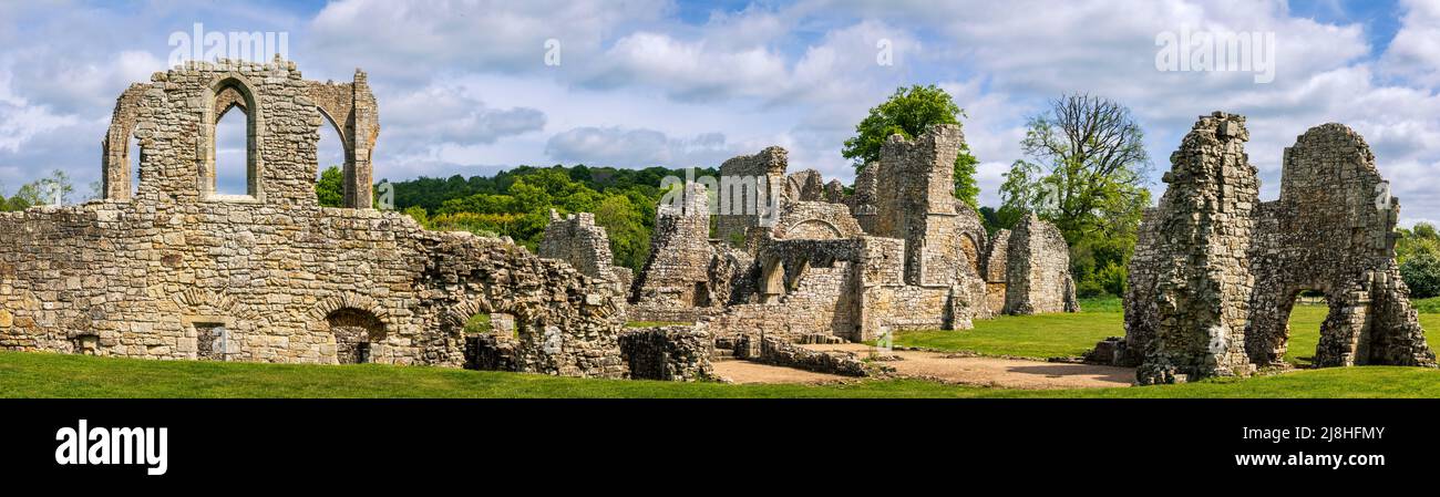 The magnificent 12th century ruins of Bayham old abbey on the Kent East ...