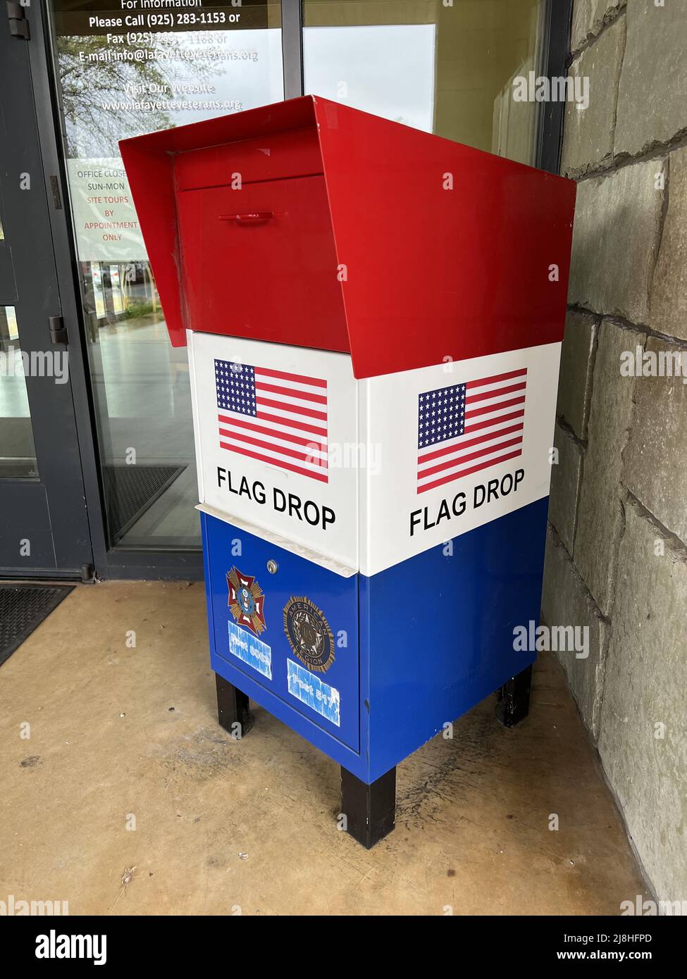 Flag disposal box hi-res stock photography and images - Alamy