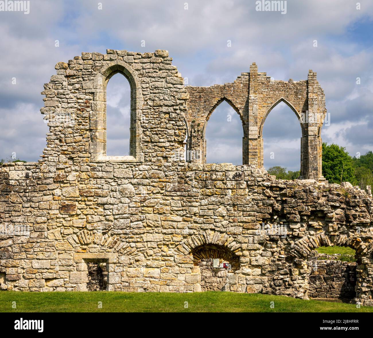 The magnificent 12th century ruins of Bayham old abbey on the Kent East ...