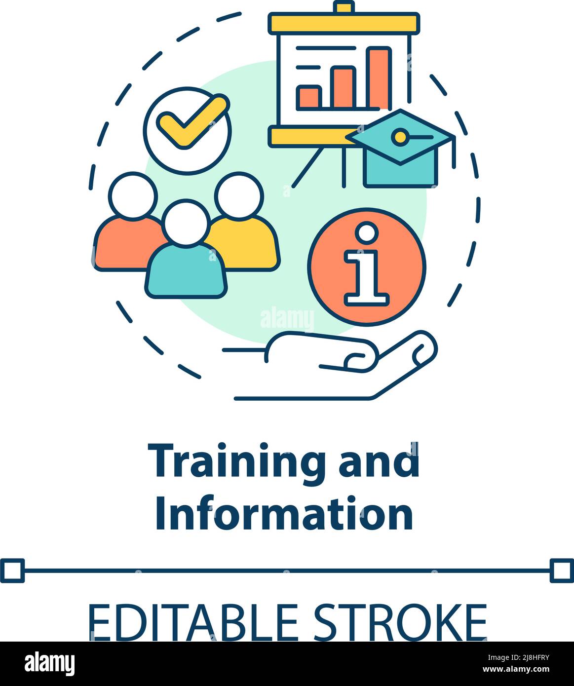 Training and information concept icon Stock Vector Image & Art - Alamy