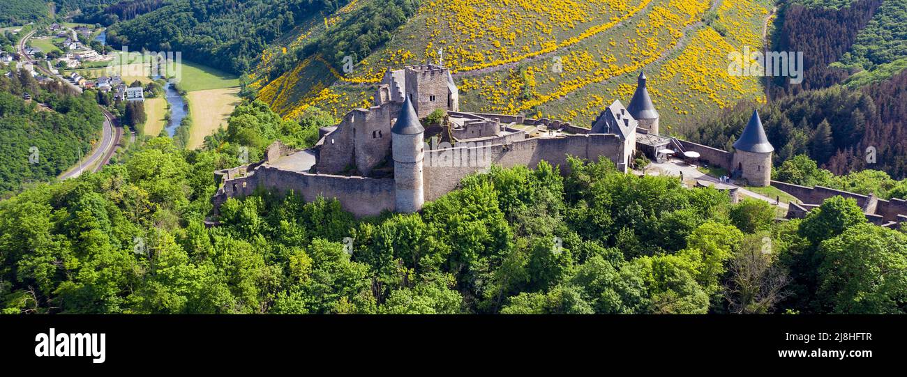 Castle Bourscheid, medieval castle complex at Bourscheid, Diekirch ...