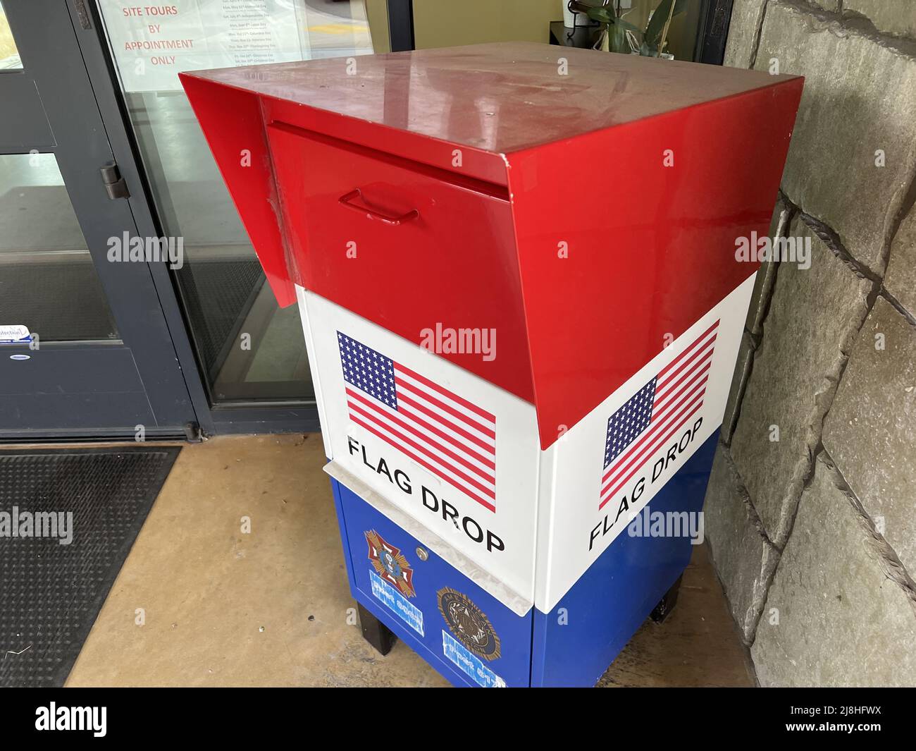 Flag disposal box hi-res stock photography and images - Alamy