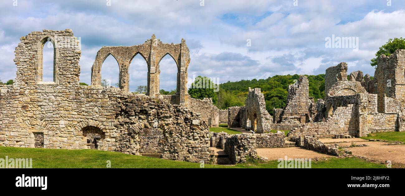 The magnificent 12th century ruins of Bayham old abbey on the Kent East ...
