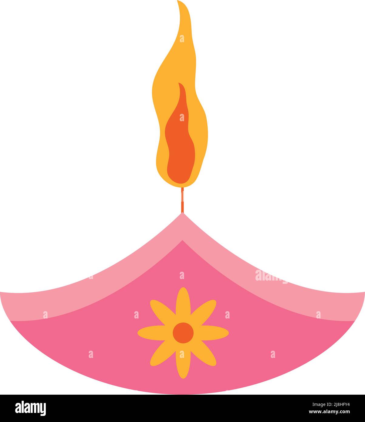 Hindu clay lamp Stock Vector Images - Alamy