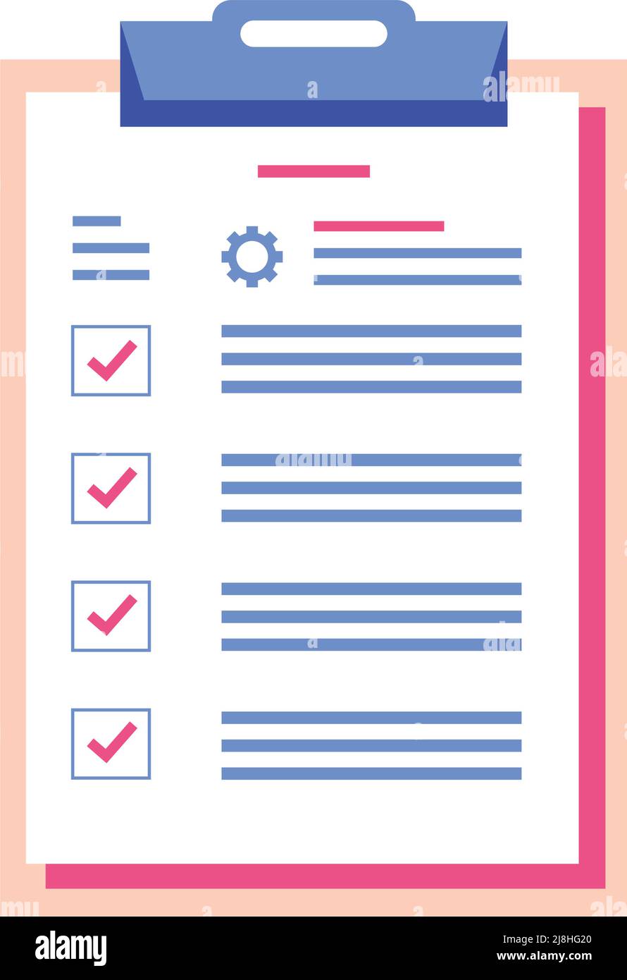 clipboard check mark Stock Vector Image & Art - Alamy