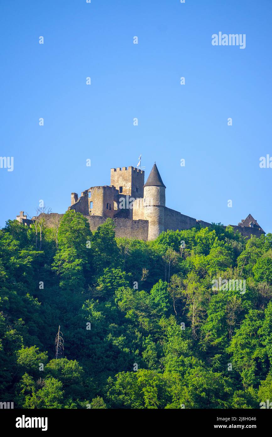 Castle Bourscheid, medieval castle complex at Bourscheid, Diekirch ...