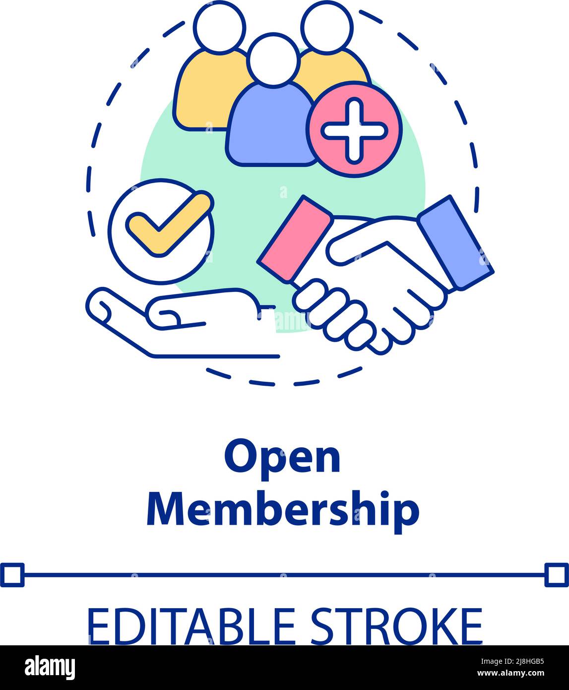 Open membership concept icon Stock Vector Image & Art - Alamy