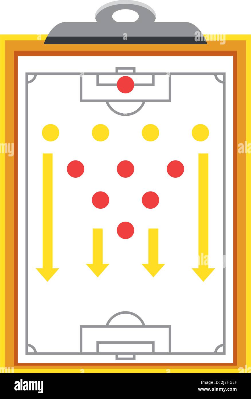 Football coach clipboard Stock Vector Images - Alamy