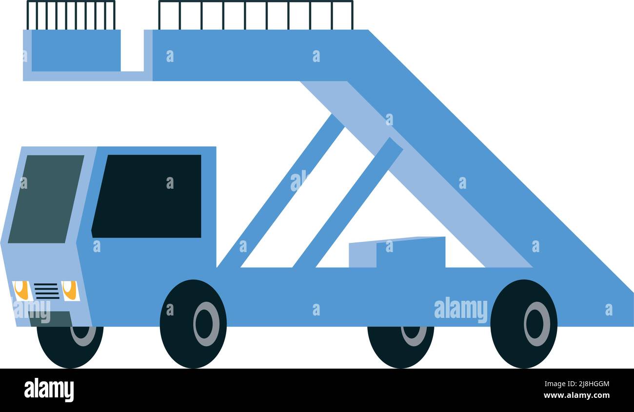 airport ladder truck Stock Vector Image & Art - Alamy