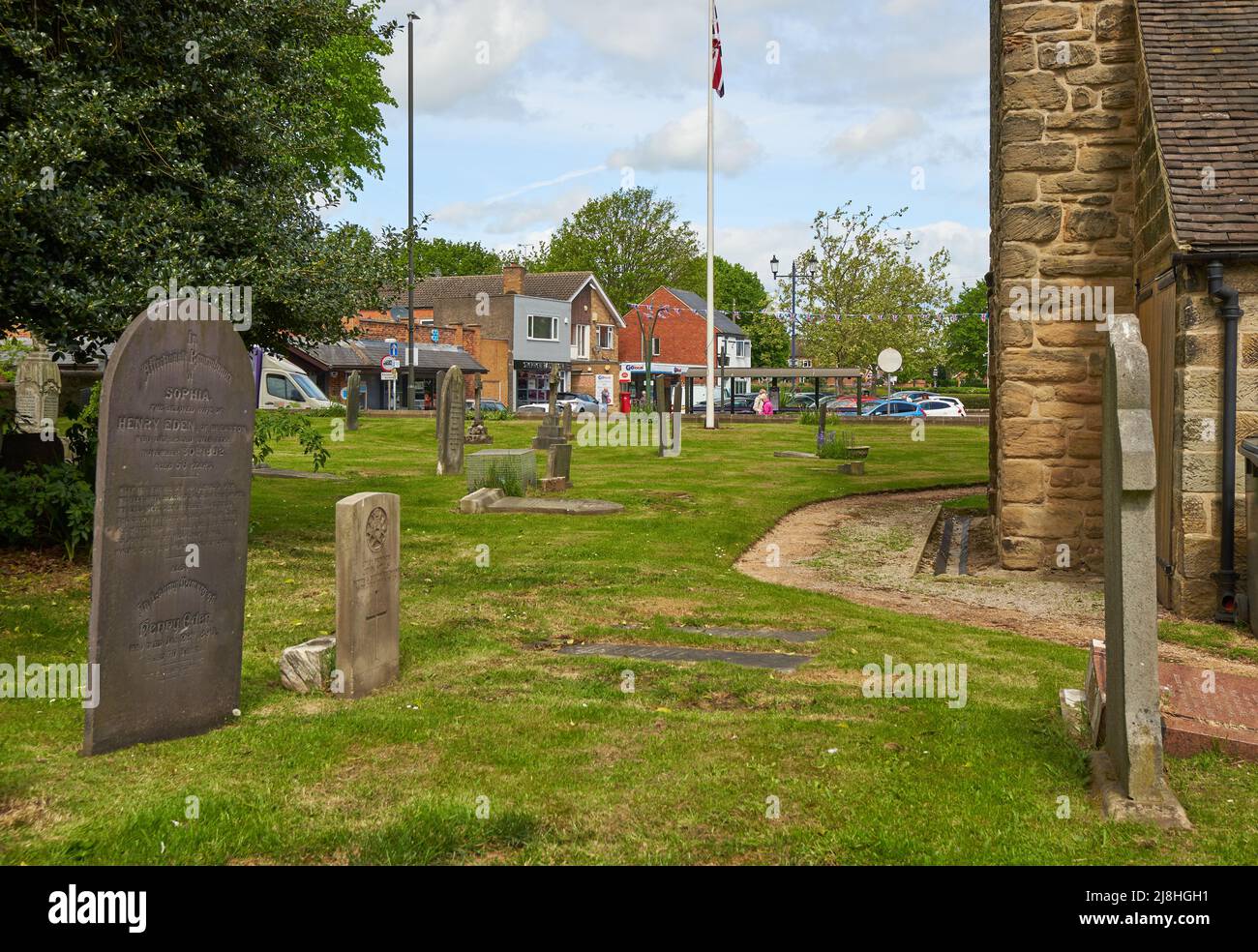 Village and churchyard in Breaston Derbyshire, UK Stock Photo - Alamy