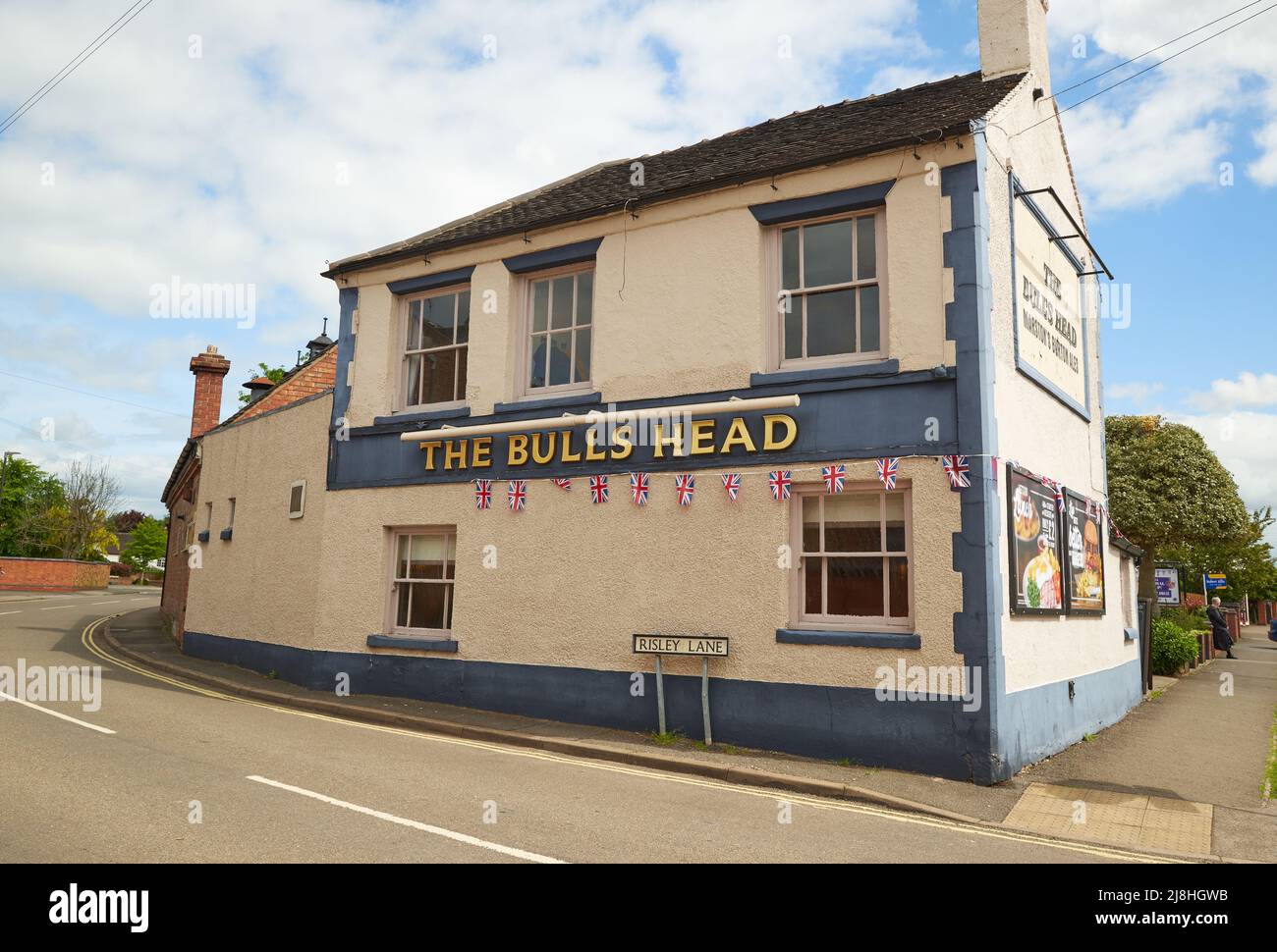 The Bulls Head pub in Breaston, Derbyshire, UK Stock Photo - Alamy