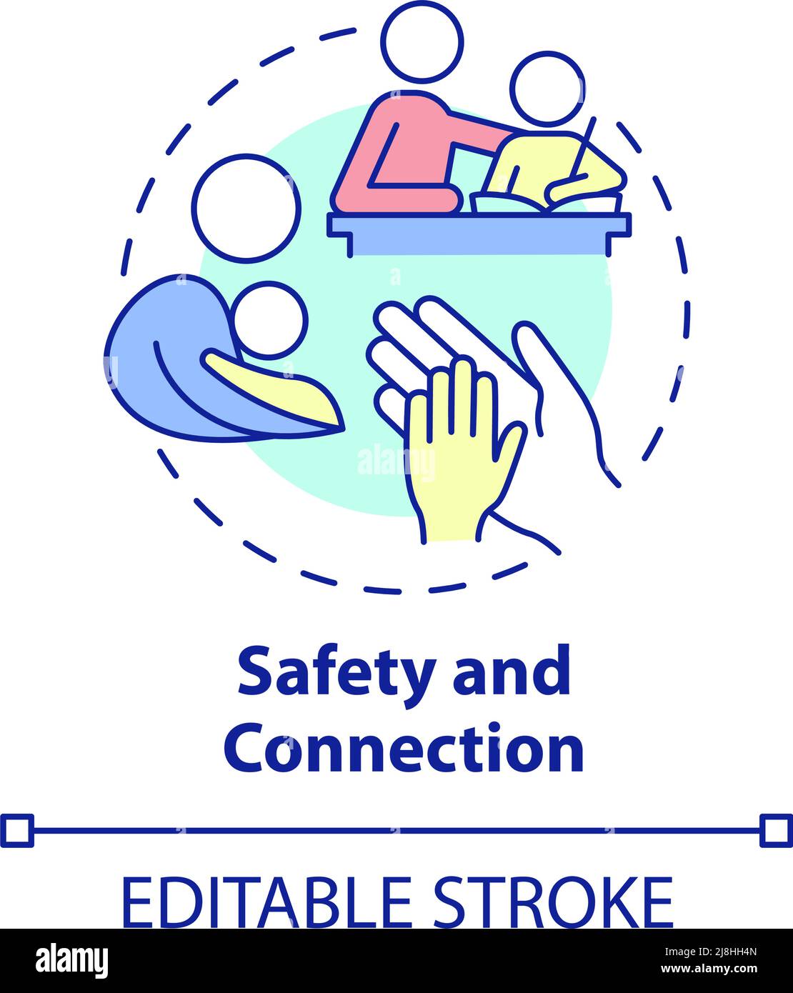 Safety and connection concept icon Stock Vector Image & Art - Alamy