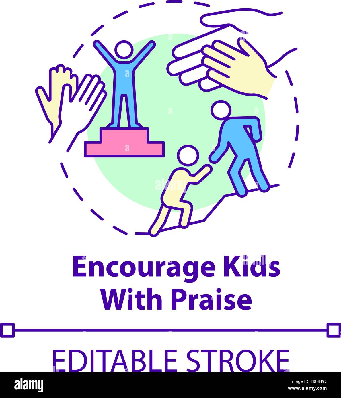 Encourage communication Stock Vector Images - Alamy