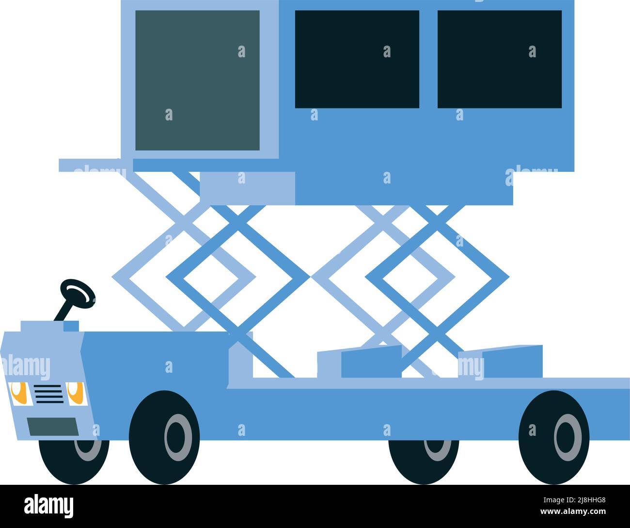 airport lift truck Stock Vector Image & Art - Alamy