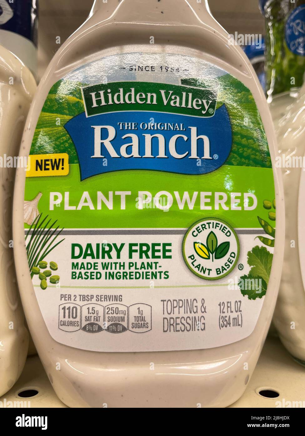 Grovetown, Ga USA - 12 15 21: Retail store Hidden Valley Ranch dressing ...