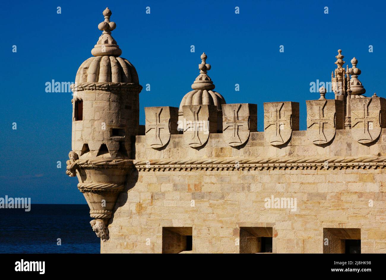 Portugal. Lisbon. Belém Tower (Tower of Belém). 16th century ...
