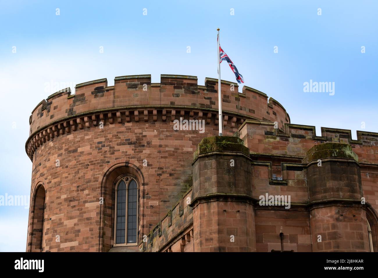 The old courts, also known as the Citadel, on a beautiful spring day ...