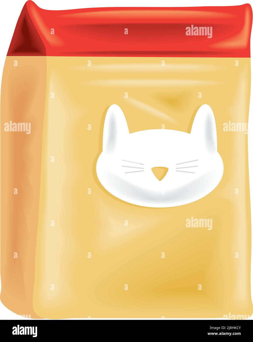 Cat feed package icon Stock Vector Images - Alamy