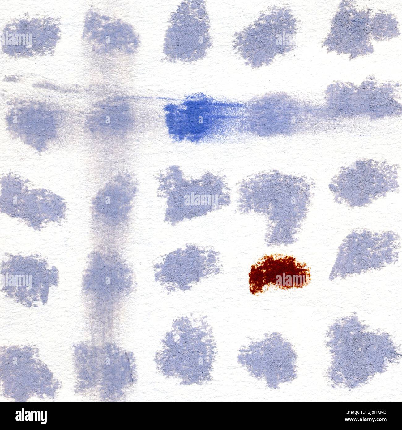 Checkered plaid dots background. Blue and pink watercolor ink hand ...